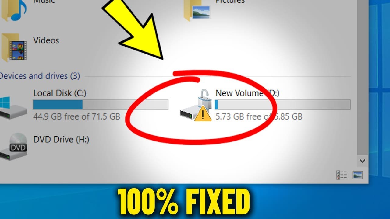 How To Fix & Remove Yellow Triangle Sign or Exclamation Mark From Your C Drive or On Any Disk ⚠️
