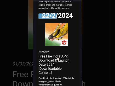 When will Free Fire India Launch, Check the Confirm Release Date 2024 #viral #viralvideo