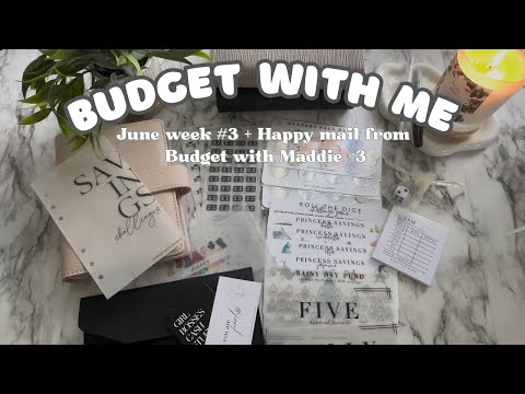 My First Budget With Me Video | June week #3 | Happy mail from @budgetwithmaddie