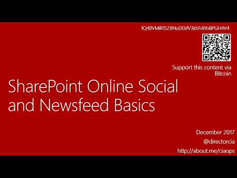 SharePoint Online Social and Newsfeed Basics – CIAOPS