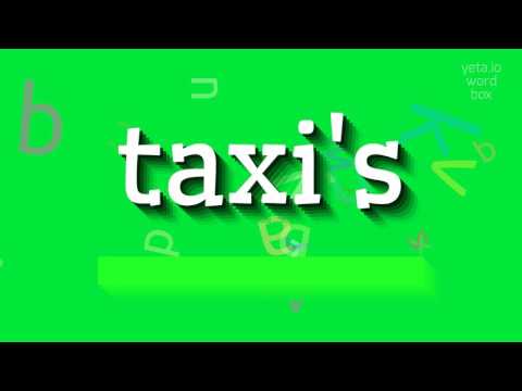 How to say "taxi's"! (High Quality Voices)