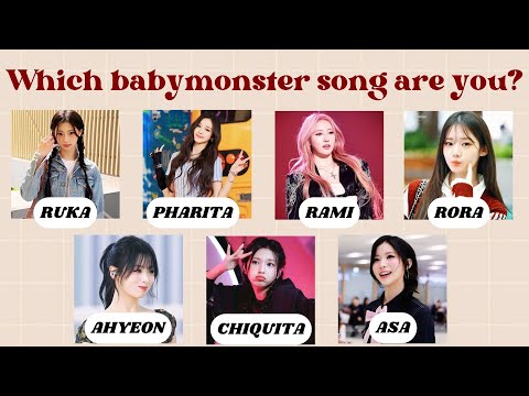 Which BABYMONSTER Song Are You? 🎧✨ | QUIZ for Roochies 💖| Fun Personality Quiz | @quizgalaxtopia