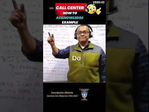 How to Acknowledge Customers Explained Call Center #inglesintermediario #academiadeinglés