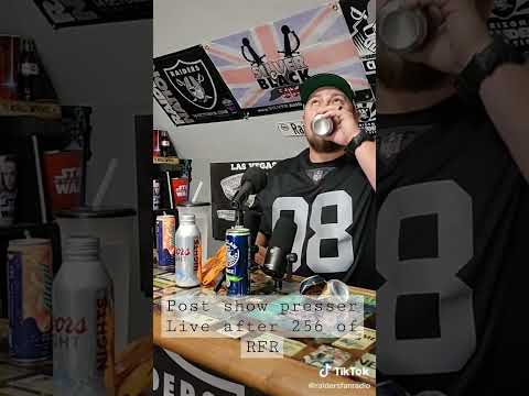 Live post show presser after RFR last night, part 1 of 2. #raidernation #raiders #nfl #comedy