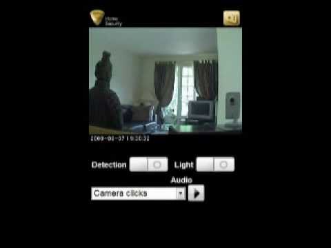 video surveillance iphone and camera ip axis m1031