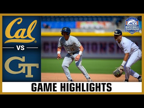 Cal vs. Georgia Tech Game Highlights | 2025 ACC Baseball Championship (Quarterfinals)