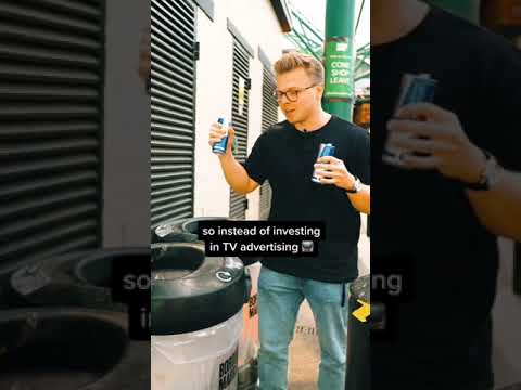 Why Red Bull Filled Garbage Bins With Empty Cans? (marketing genius)