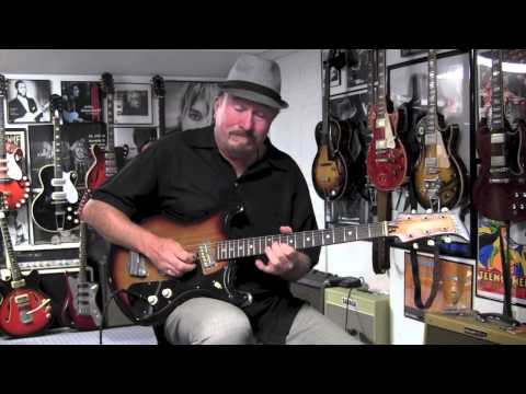 Teisco Heit Deluxe V2 Vamper Sunburst with Gold Foils! | Reverb