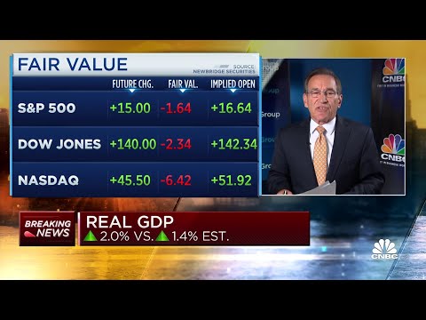 First-quarter economic growth was actually 2%, up from 1.3% first reported in major GDP revision