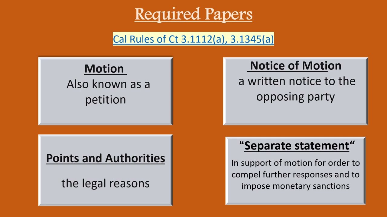 Motion to Compel Discovery mtc presentation