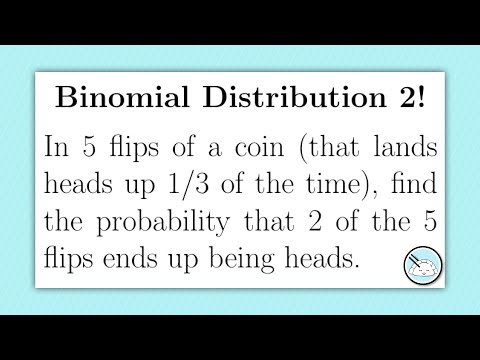 Flips of a biased coin: Binomial Distribution #2 || High School Math