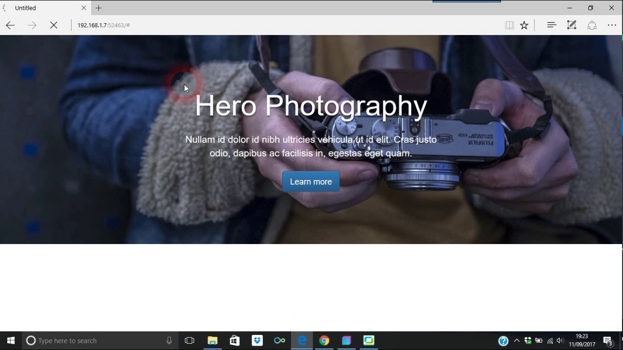 How to do Hero Image in Bootstrap Studio