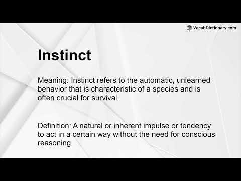 Instinct Meaning
