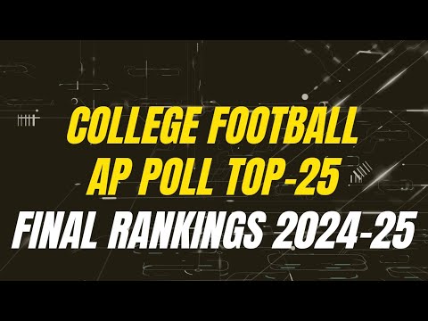 Final College Football Top-25 Rankings 2024-25