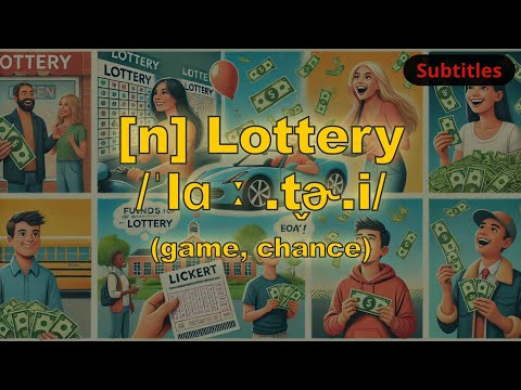 [n] Lottery meaning (game, chance) with 5 examples
