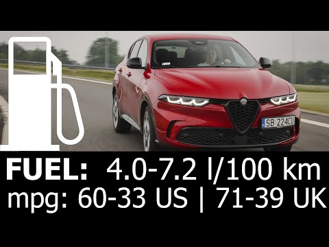 Alfa Romeo Tonale diesel highway fuel consumption economy l/100 km mpg range test 2025 1.6 VGT-D