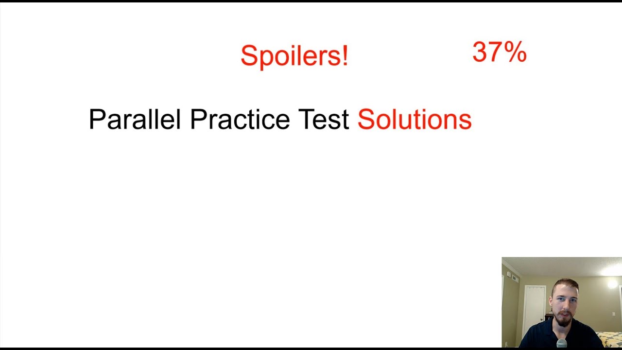 Parallel Lines Practice Test Solutions
