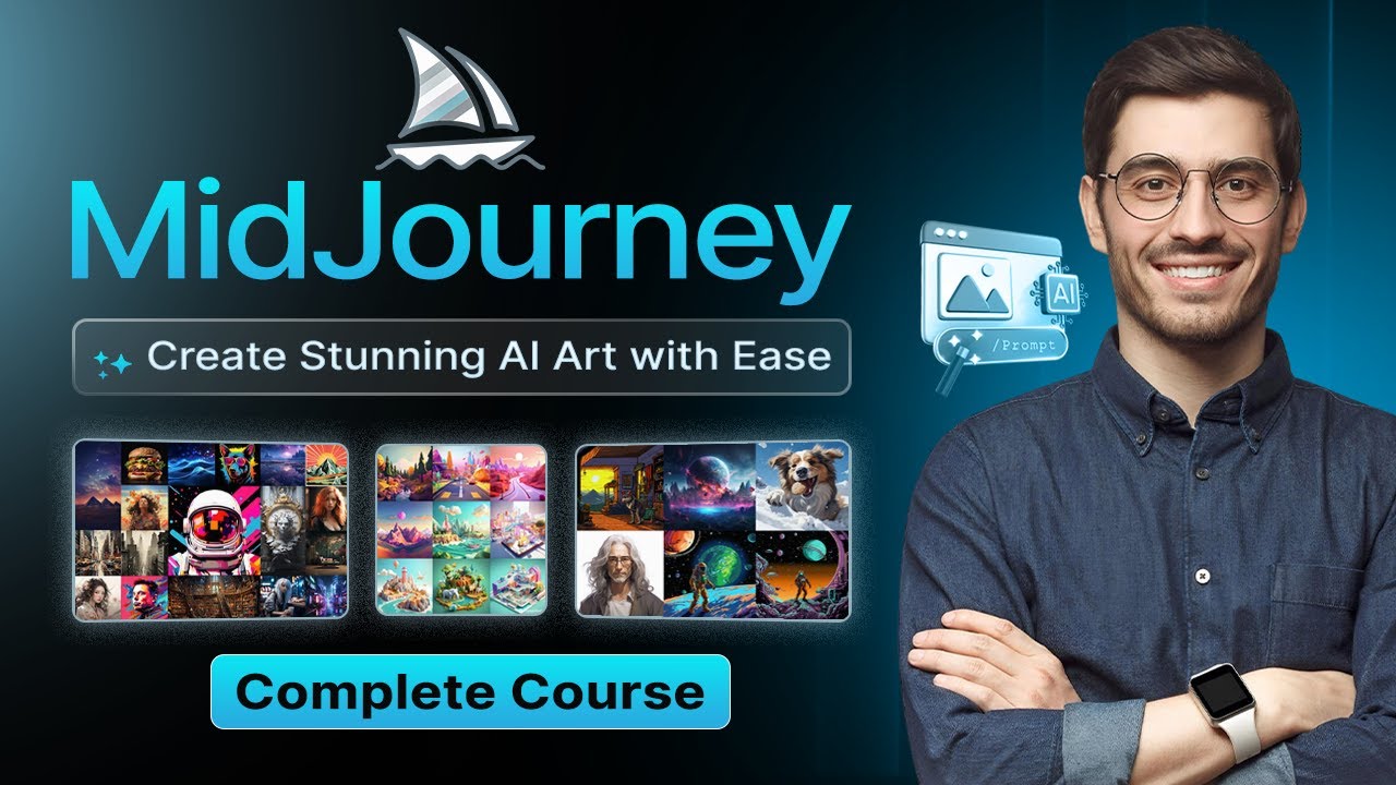 MidJourney for Beginners: Create Stunning AI Art with Ease (Full Course)