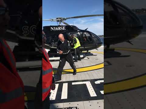 🚁 Boarding One of the Two Scenic Eclipse Helicopters