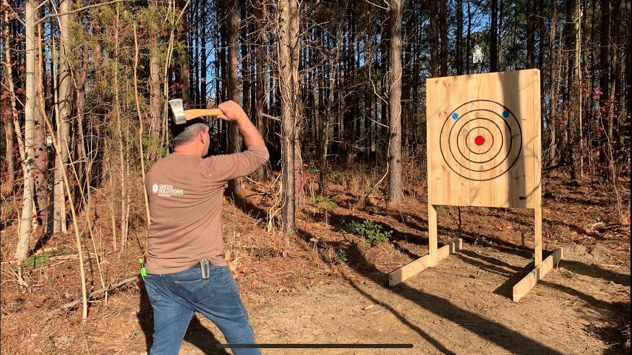 Axa throwing target : making a axe throwing target