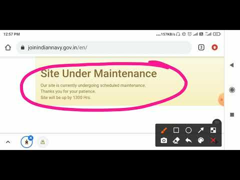 Indian Navy Official Website Under Maintenance | Navy Site Under maintenance | Navy Website Update
