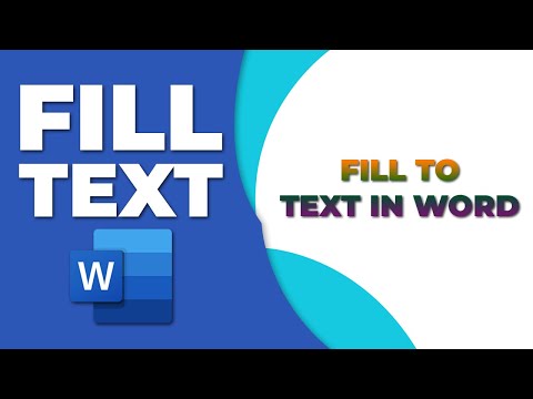 How to apply fill to text in word 2016