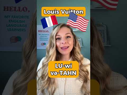 How to pronounce Louis Vuitton in American English 🇺🇸 #learnenglish #pronunciation