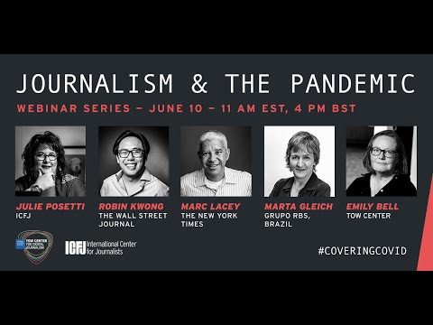 Webinar 37: Journalism and the Pandemic: Innovative approaches to reporting #COVID19