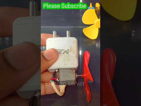 Mobile phone charger controlled usb dc motor fan #dcmotor#shorts