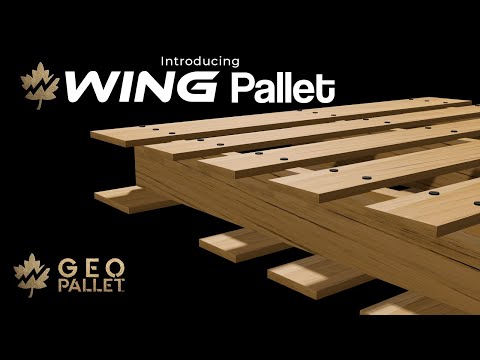 Wing Pallets - Widen the Support, Wing the Load #Wingpallets #pallets #wood #wing #trending #video