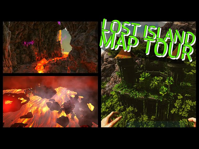 ARK: Lost Island Explorer Map - Locations of caves, artifacts, and beacons