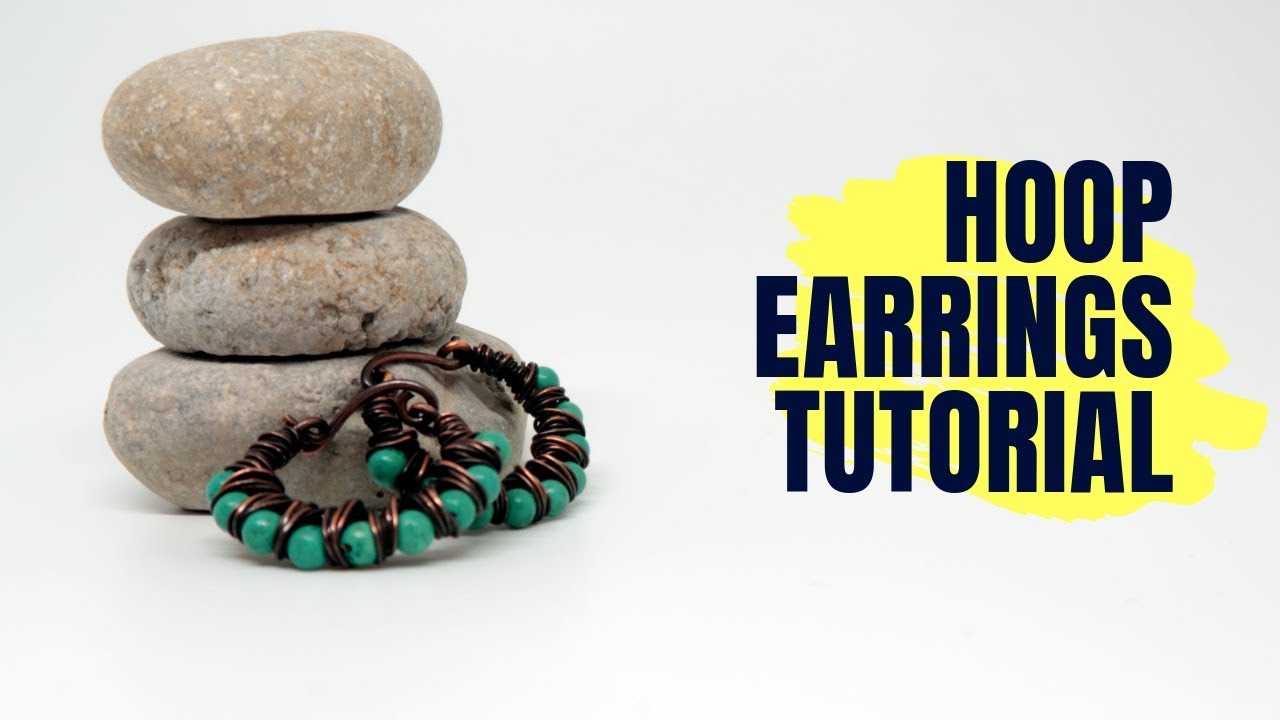 hoop earrings tutorial | wire earrings turorial | black and wire
