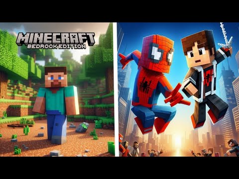 Im converting Minecraft bedrock edition into Marvel Spider-Man 2 game ps5
