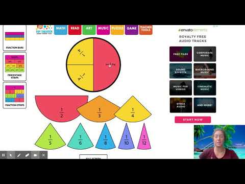 Fraction Circles | Free Virtual Manipulatives | Toy Theater