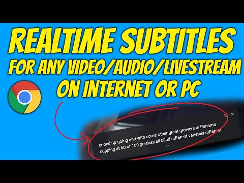 Real Time Subtitle To Any Video, Audio, Livestream On Internet Or PC (Google Chrome Live Caption)
