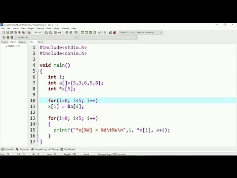 Array of pointers and pointer to pointers in C (23)