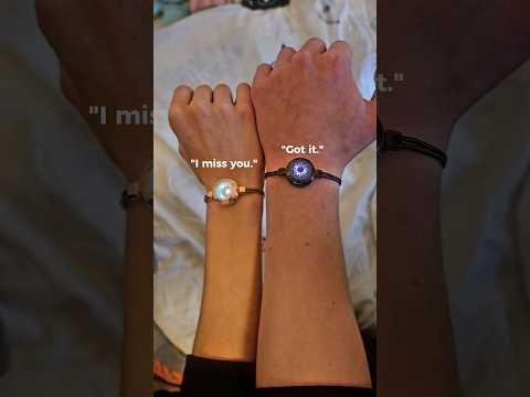 I really love these long distance touch bracelets. ✨ #longdistancerelationship #couplegift