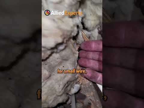 Small electrical penetrations amount to huge issues - unwanted attic airflow!⚡️ #energy #home #hvac