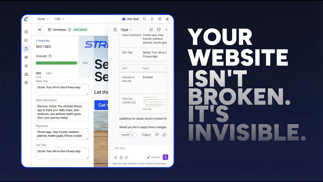 The CMS built for AI search: Optimizely CMS & Opal