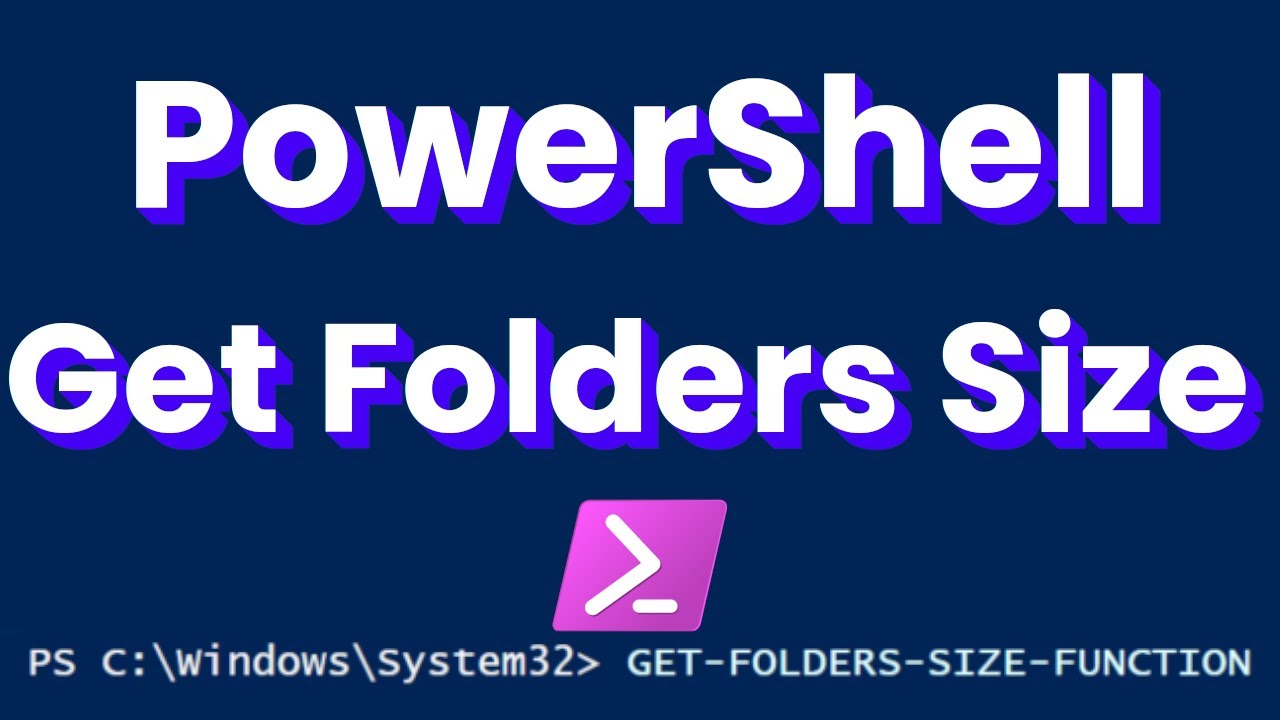 Powershell Get Folders Size Function.
