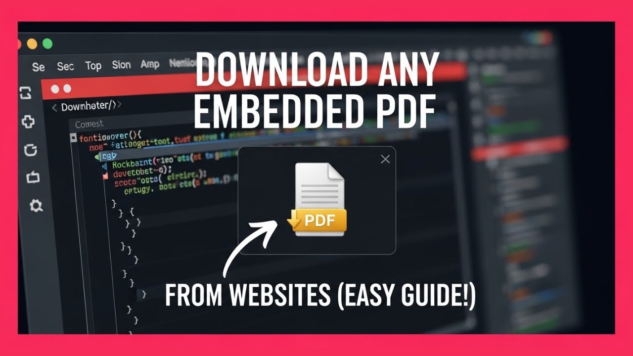 How to Download Embedded PDF from Website 2026 - Full Guide