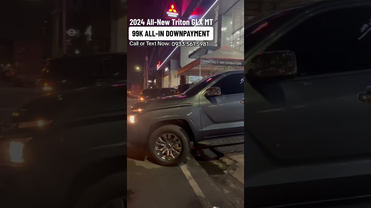 2024 Mitsubishi All-New Triton GLX MT! As low as 99K All-In Downpayment!