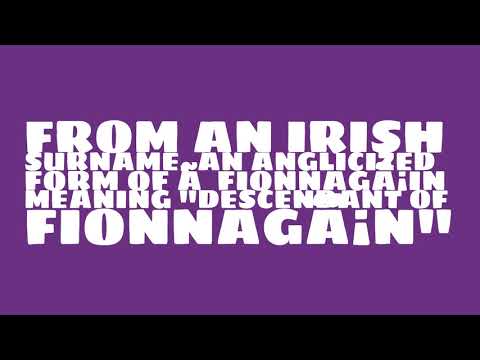 What is the origin of the name Finnegan?