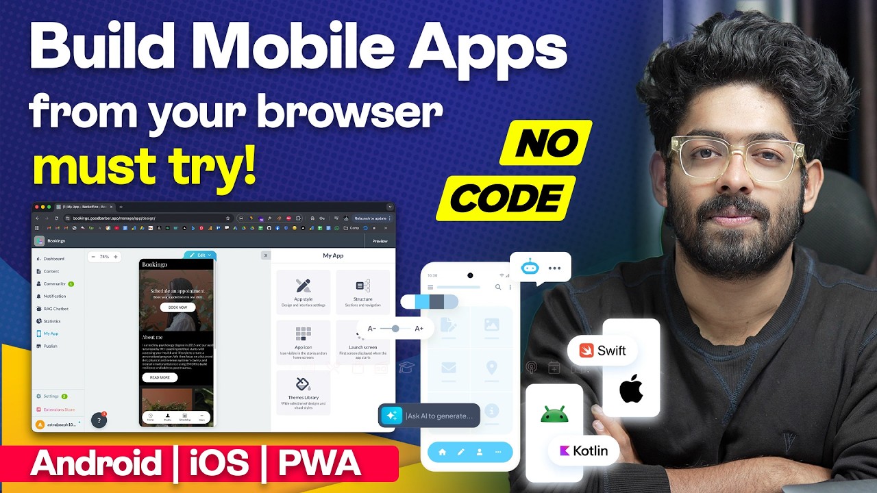 Build Real Mobile Apps Without Coding | App Builder - GoodBarber Tutorial
