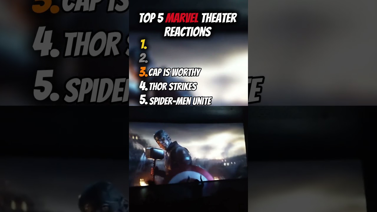 Top 5 MCU crowd moments that made theaters lose it 😱 #MCU #Marvel #Avengers #SpiderMan #Endgame