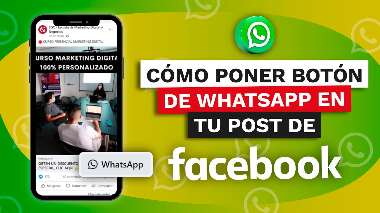 Como poner BOTON DE WHATSAPP en PUBLICACION DE FACEBOOK 2023