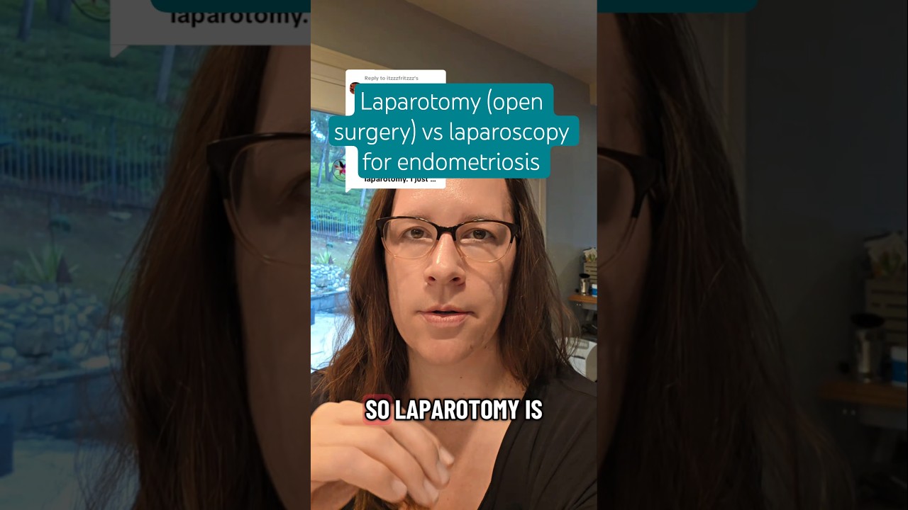 Laparotomy (open surgery) vs laparoscopy for endometriosis