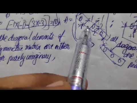 Eigen value of Skew Symmetric Matrix