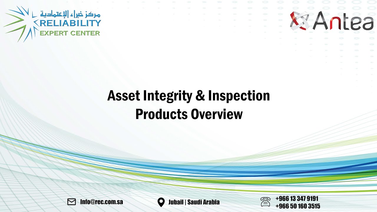 Asset Integrity & Inspection Products Overview By Antea/REC