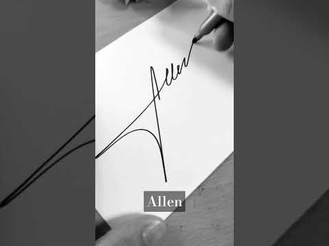 please leave your name in the comments #signature #firma #allen